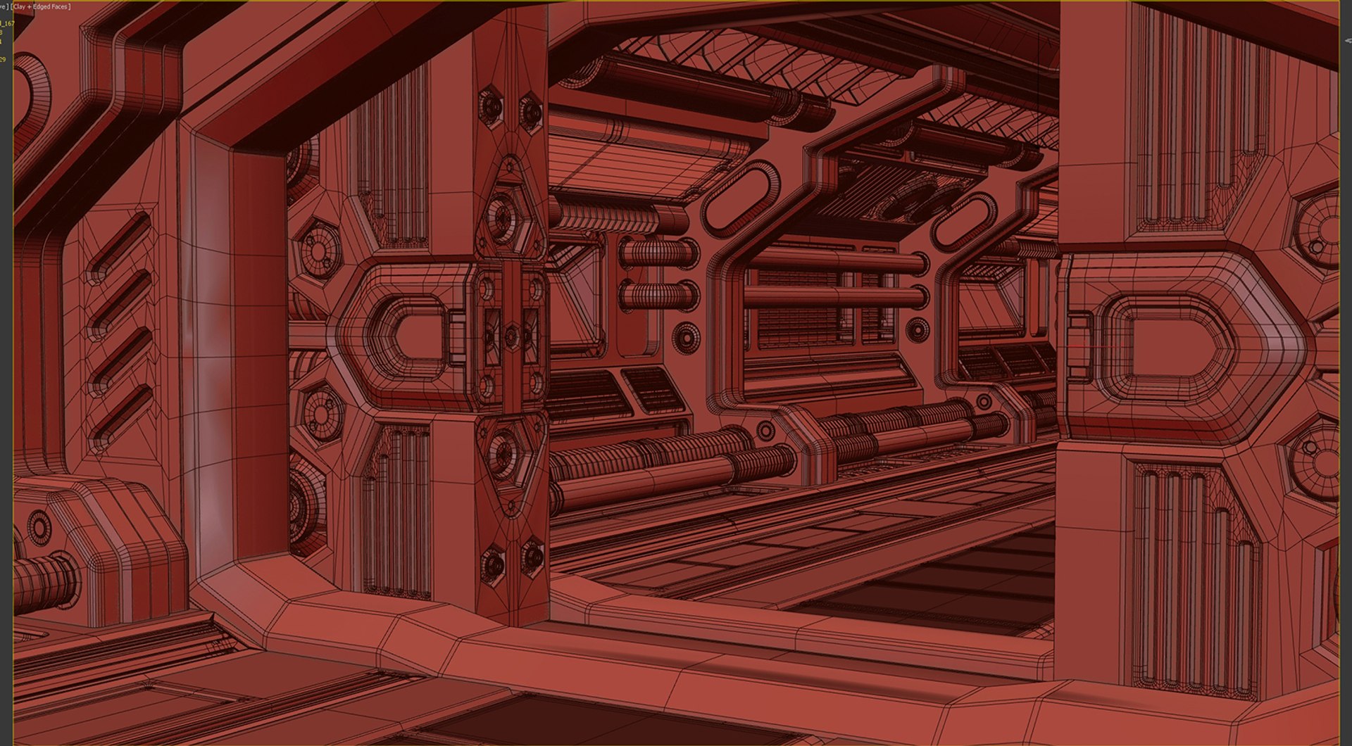 Sci-fi Modular Corridor Basic Model - TurboSquid 1366999