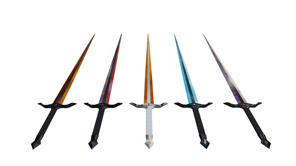 Collection Dragon piercing sword 3D model model - TurboSquid 1946936