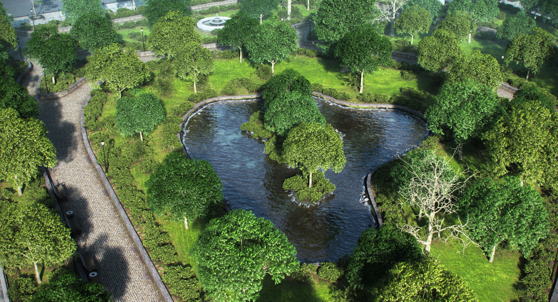 3D Park Trees Vegetation - TurboSquid 1227132