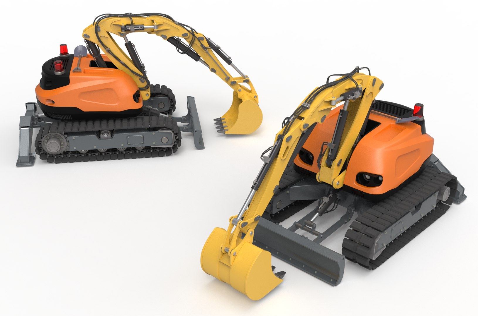 3D Excavator-remote Controlled Demolition Robots - TurboSquid 2300692
