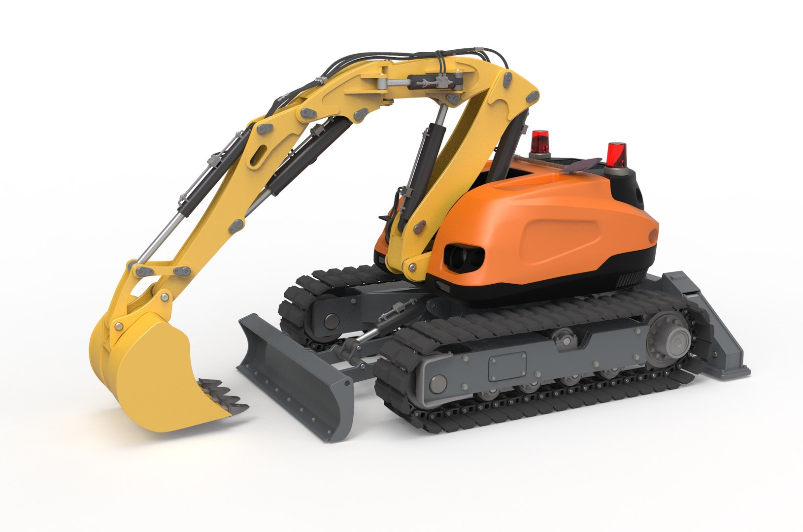 3D Excavator-remote Controlled Demolition Robots - TurboSquid 2300692