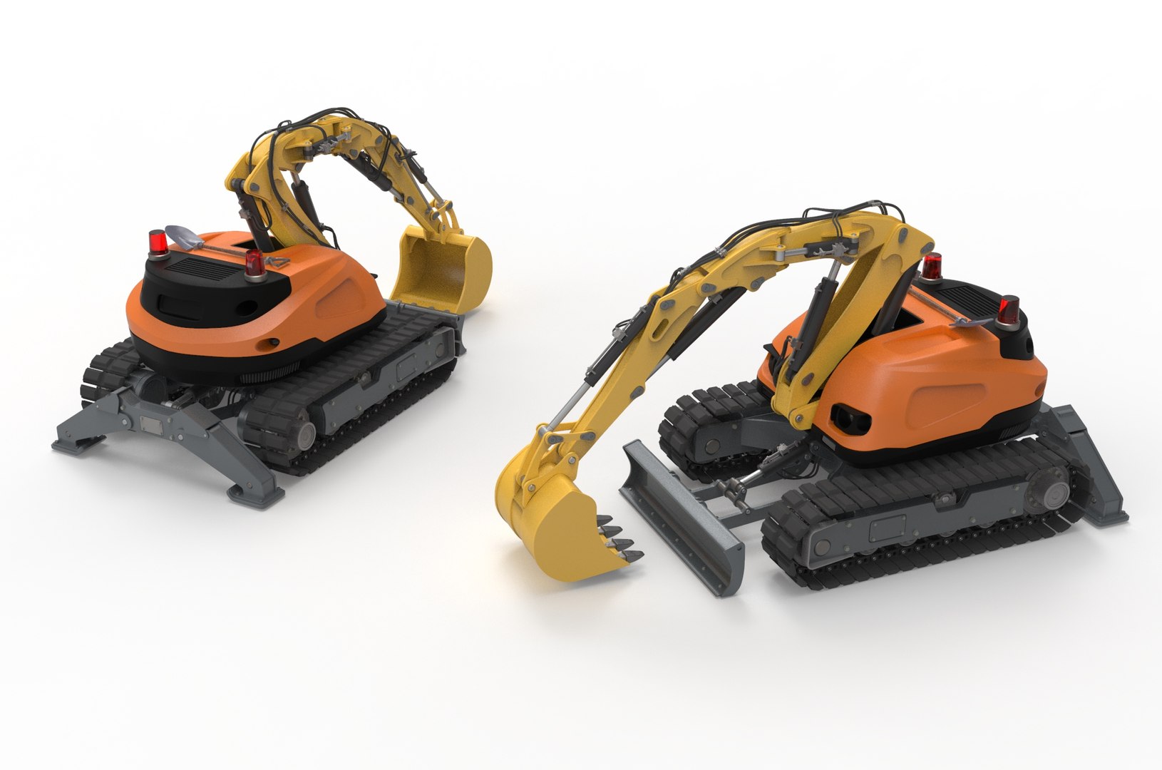3D Excavator-remote Controlled Demolition Robots - TurboSquid 2300692