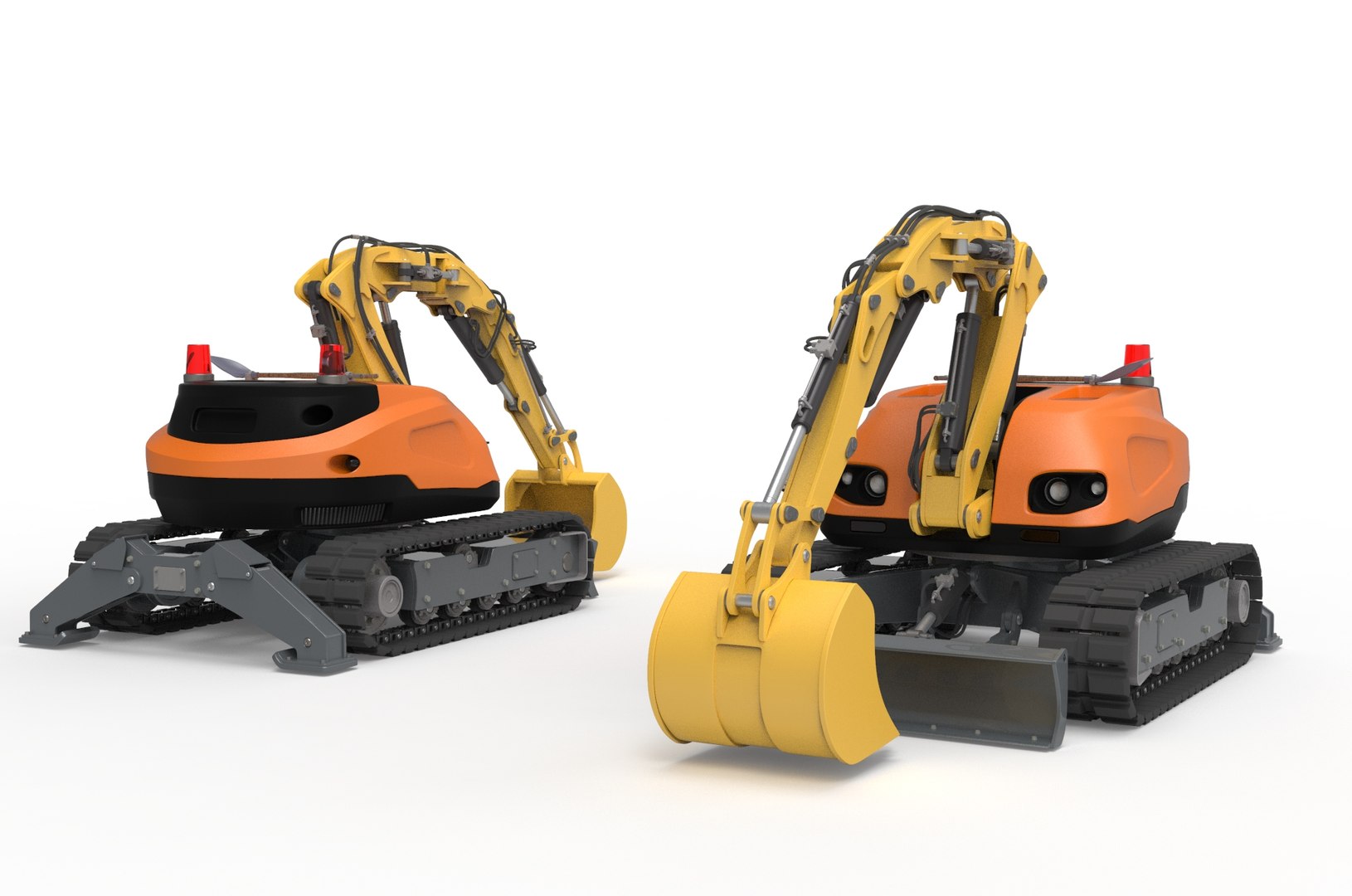 3D Excavator-remote Controlled Demolition Robots - TurboSquid 2300692