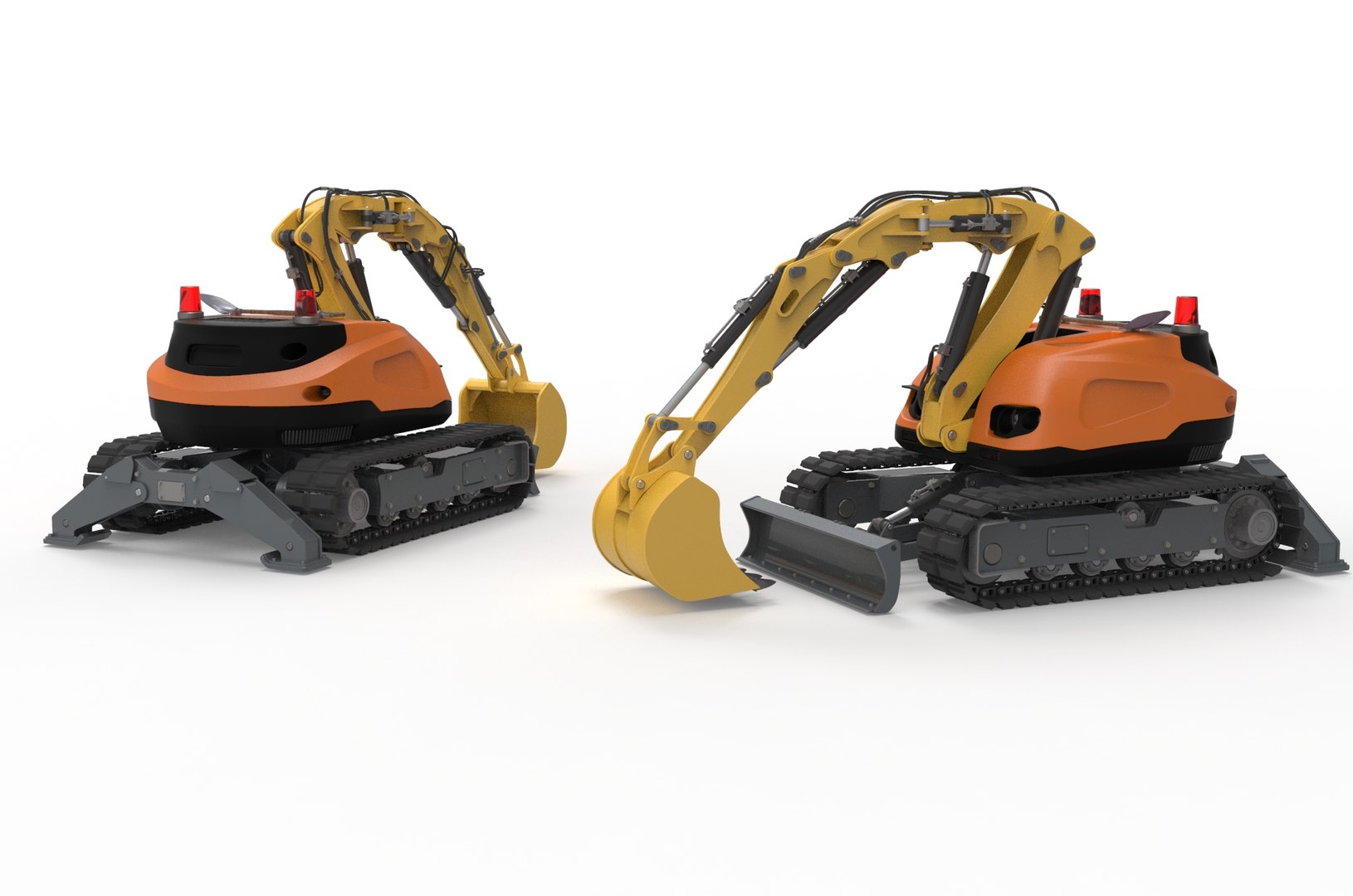 3D Excavator-remote Controlled Demolition Robots - TurboSquid 2300692
