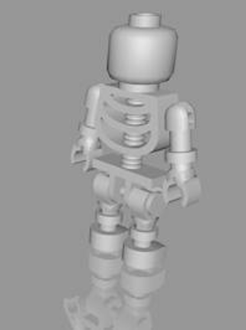 Lego Skeleton 3d Model