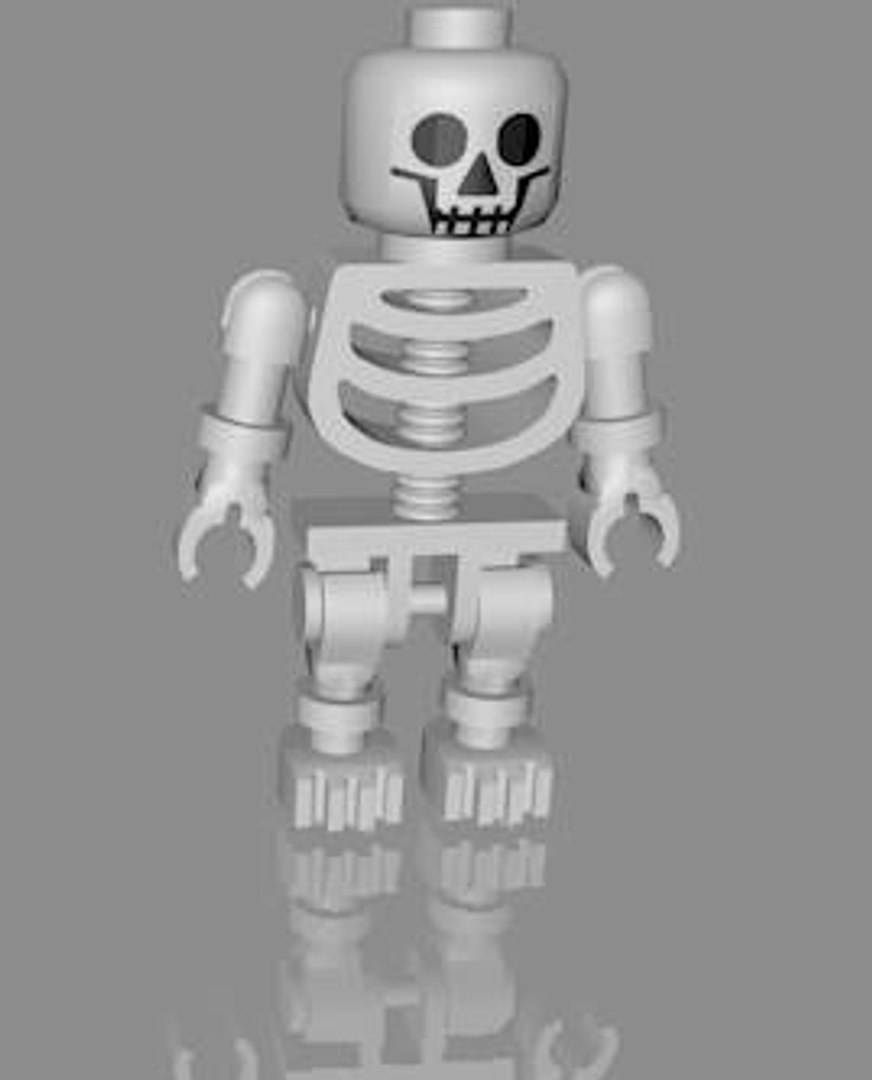 Lego Skeleton 3d Model