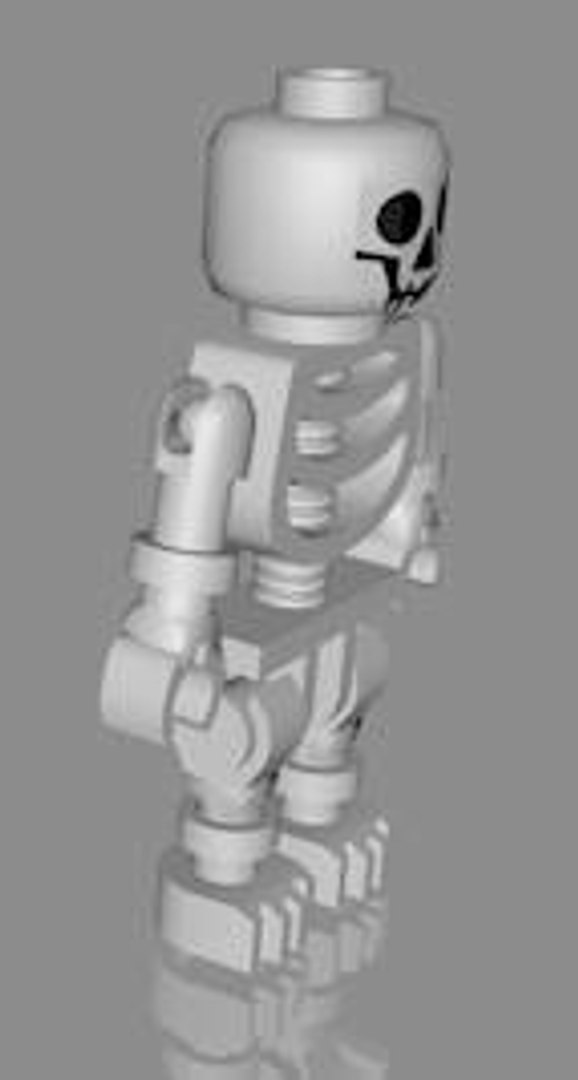Lego Skeleton 3d Model