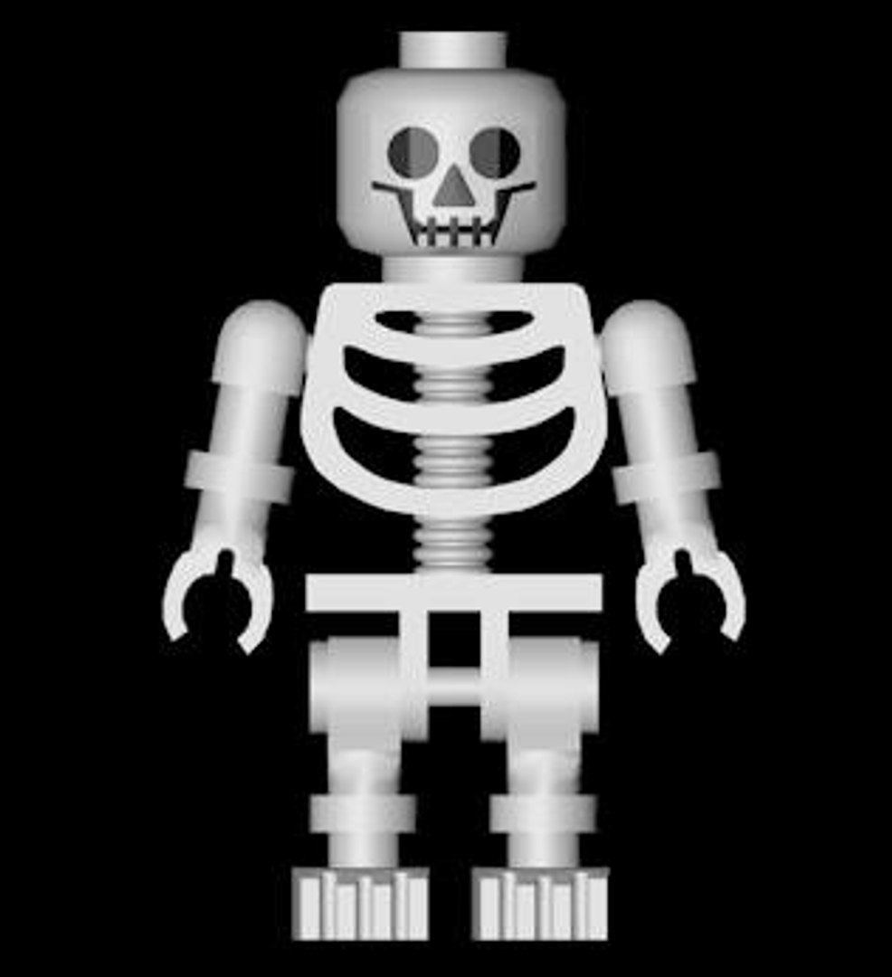 Lego Skeleton 3d Model