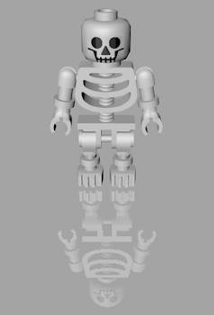 Lego Skeleton 3d Model