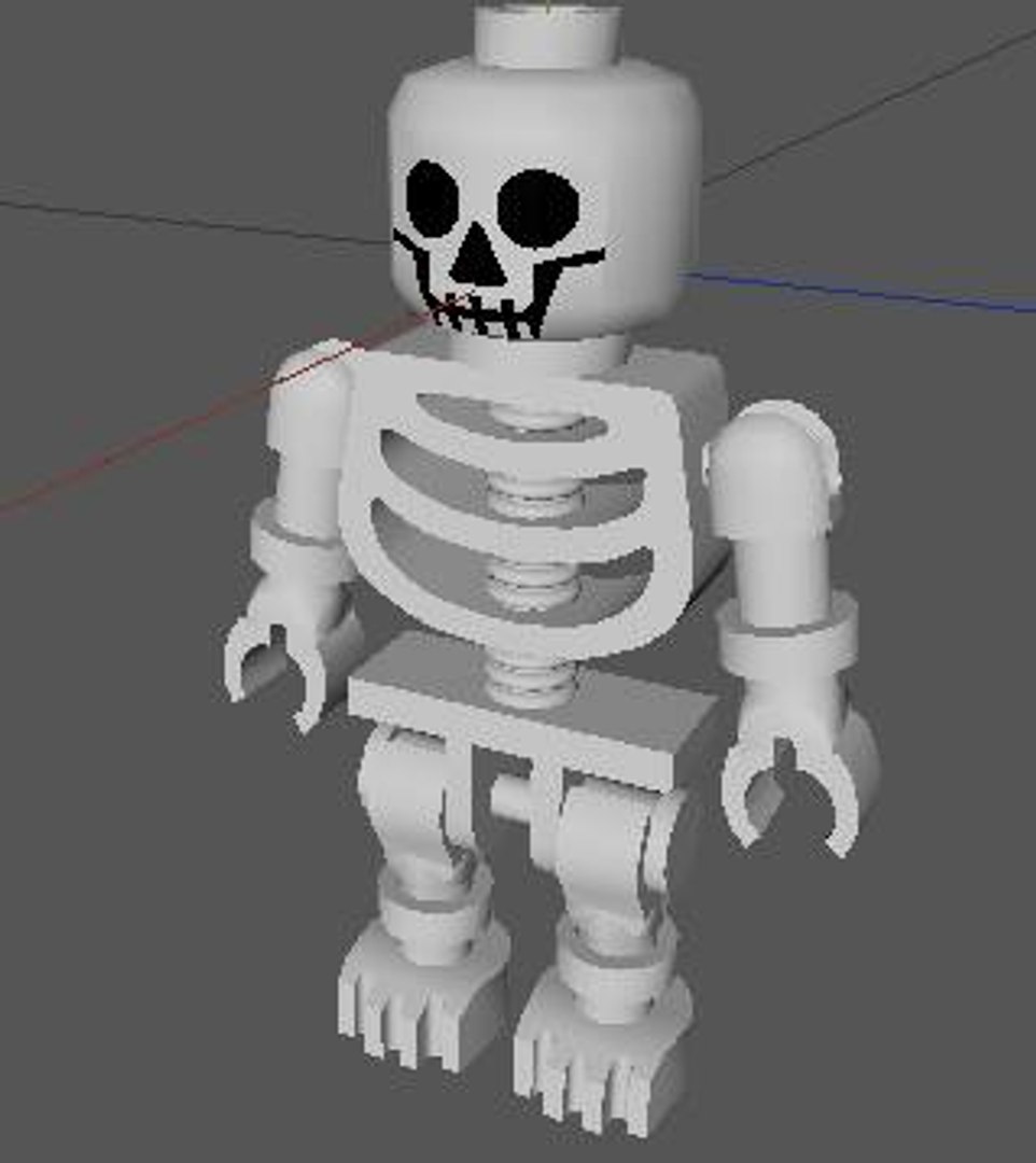 Lego Skeleton 3d Model