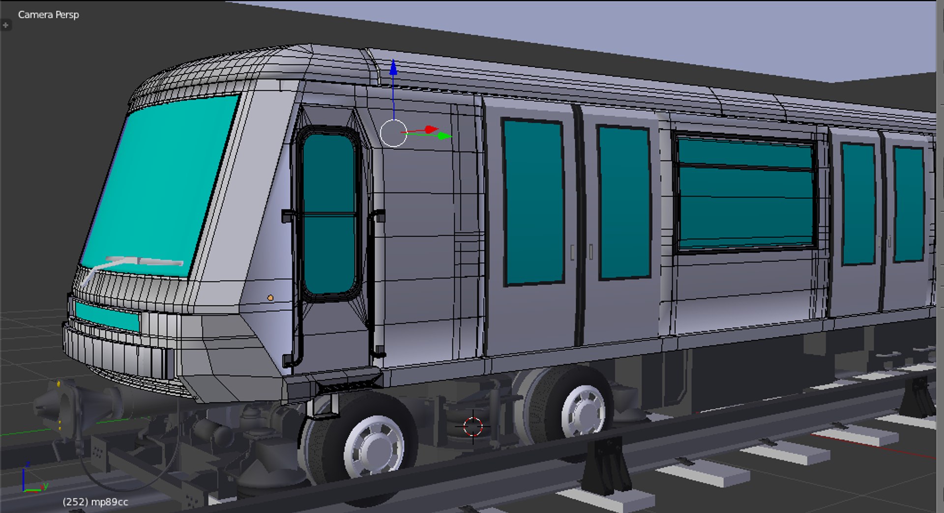 Paris Subway Train Obj