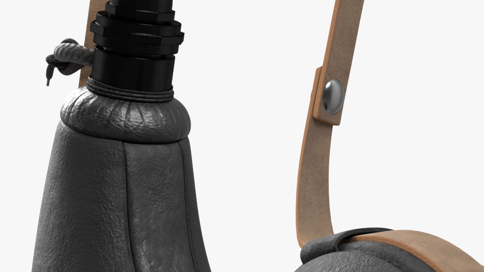 3D Model Spanish Hanging Wineskin JB Black - TurboSquid 2189662