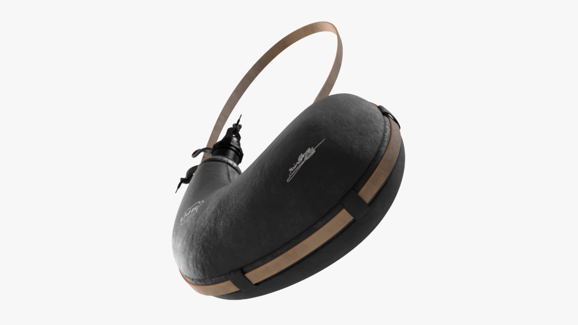 3D Model Spanish Hanging Wineskin JB Black - TurboSquid 2189662