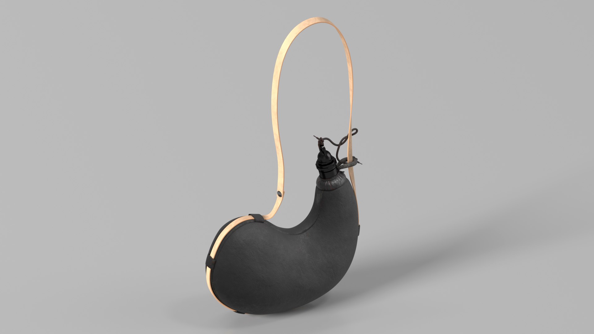 3D Model Spanish Hanging Wineskin JB Black - TurboSquid 2189662