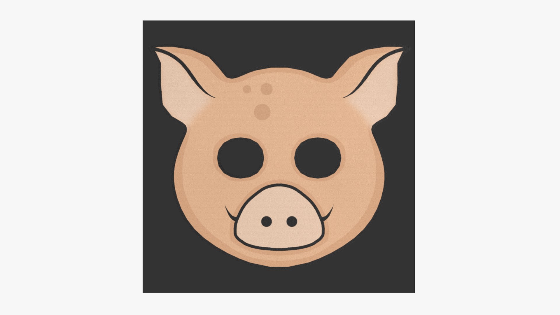3D Pig Mask Paper 01 - Character Design Fashion - TurboSquid 2386367