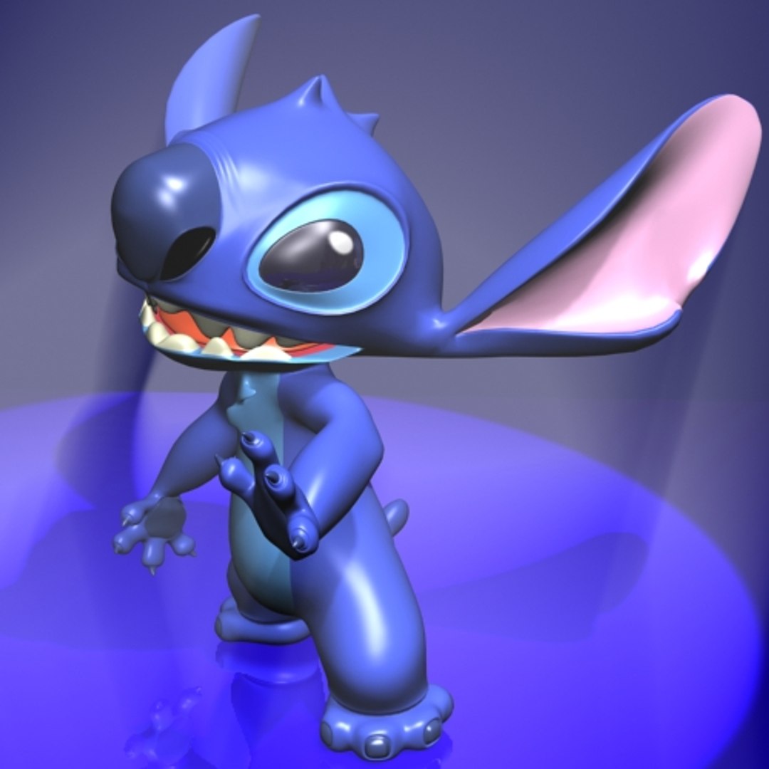 Stitch Character Toon Rigged 3d Max