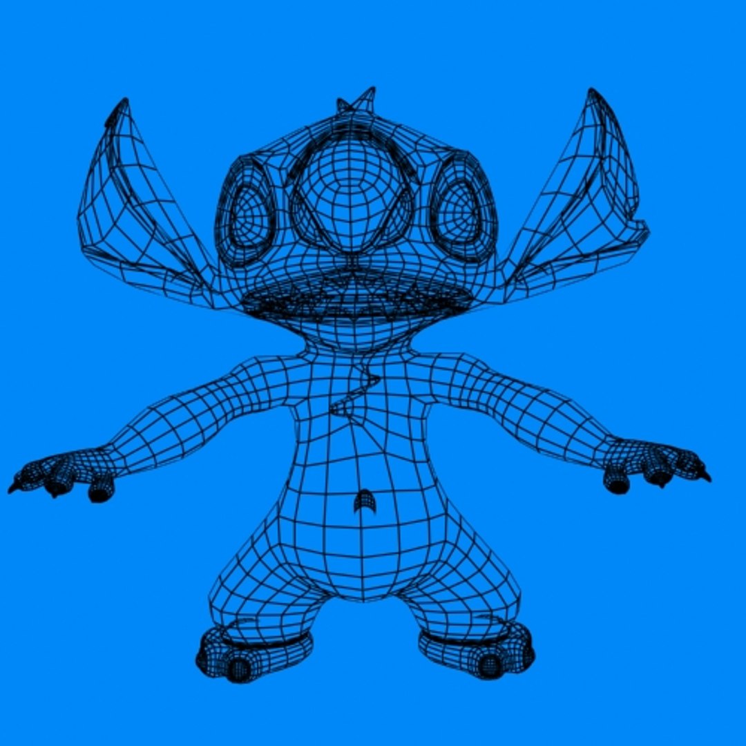 Stitch Character Toon Rigged 3d Max