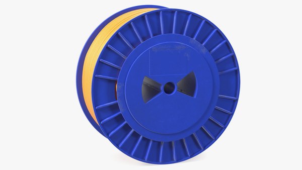 modelo 3d Fiber Optic Reel Orange - TurboSquid 1926503