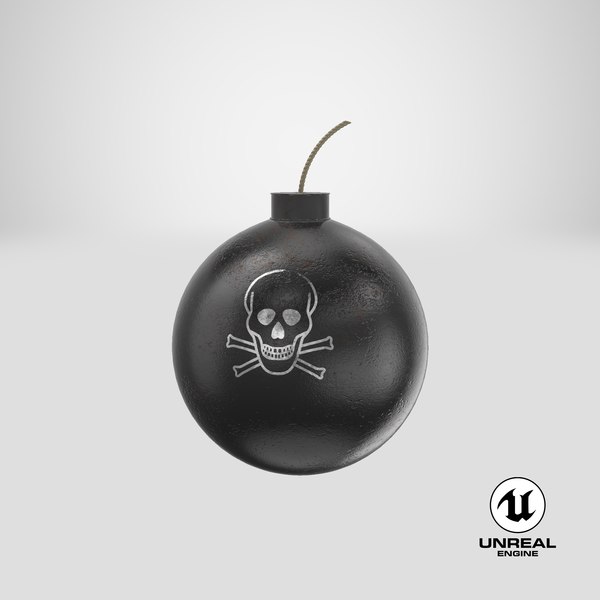 Stylized bomb fuse 3D model - TurboSquid 1279361