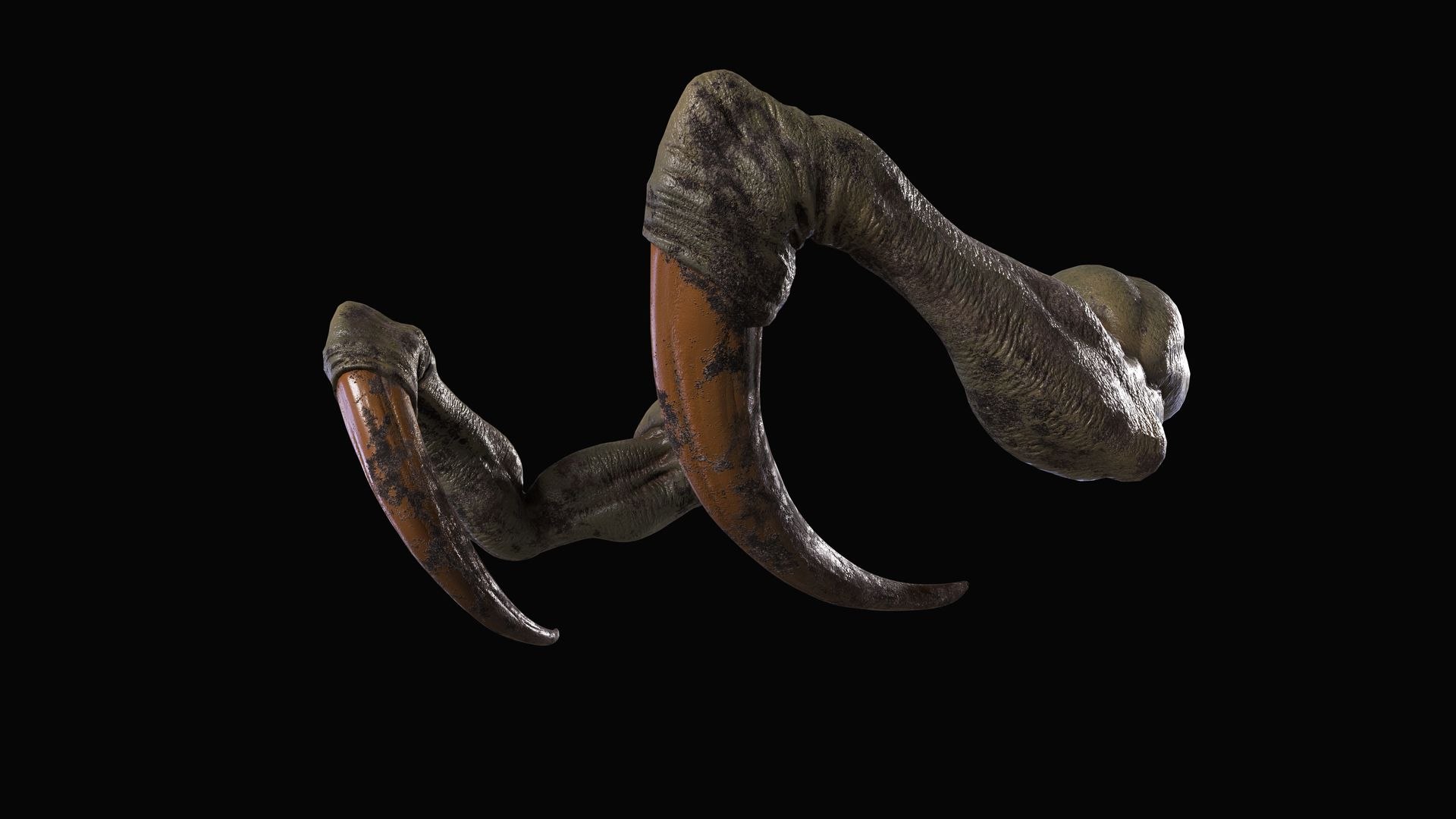 Horned Monster Arms 3D Model - TurboSquid 2076635