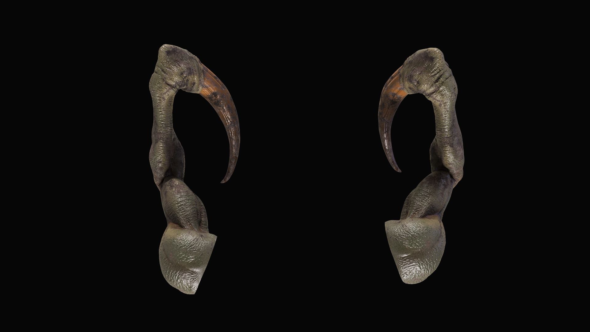 Horned Monster Arms 3D Model - TurboSquid 2076635