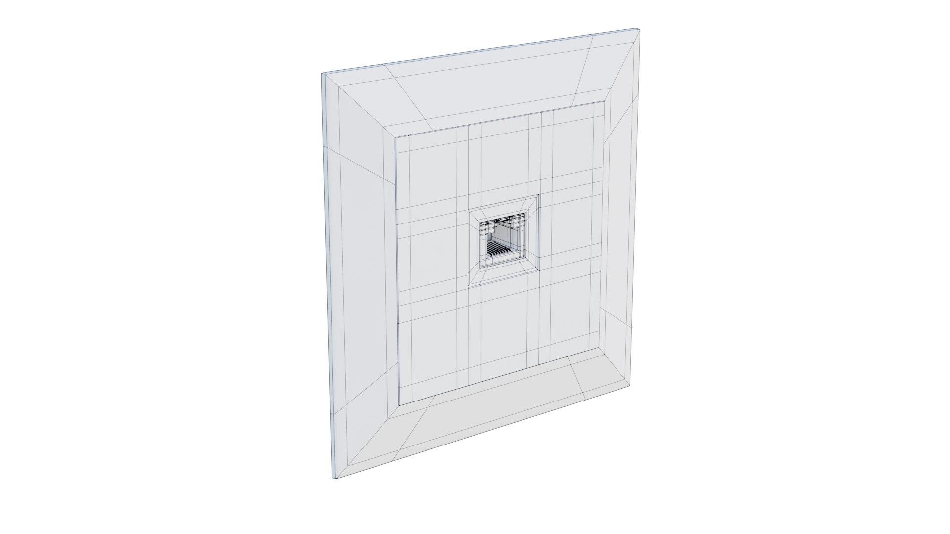 Ethernet Port Wall Socket 3D Model - TurboSquid 1808411