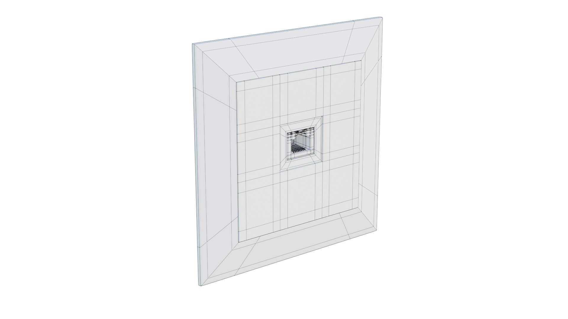 Ethernet Port Wall Socket 3D model - TurboSquid 1808411