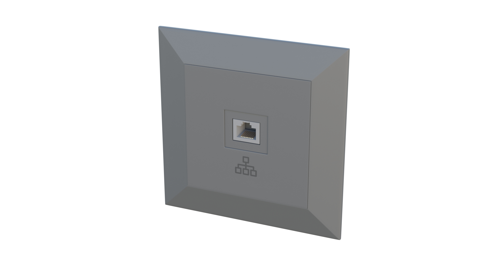 Ethernet Port Wall Socket 3D model - TurboSquid 1808411