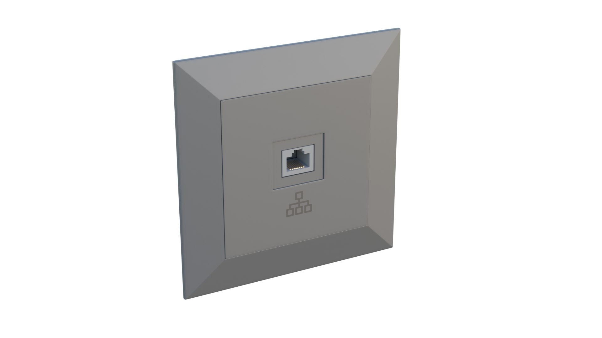 Ethernet Port Wall Socket 3D Model - TurboSquid 1808411