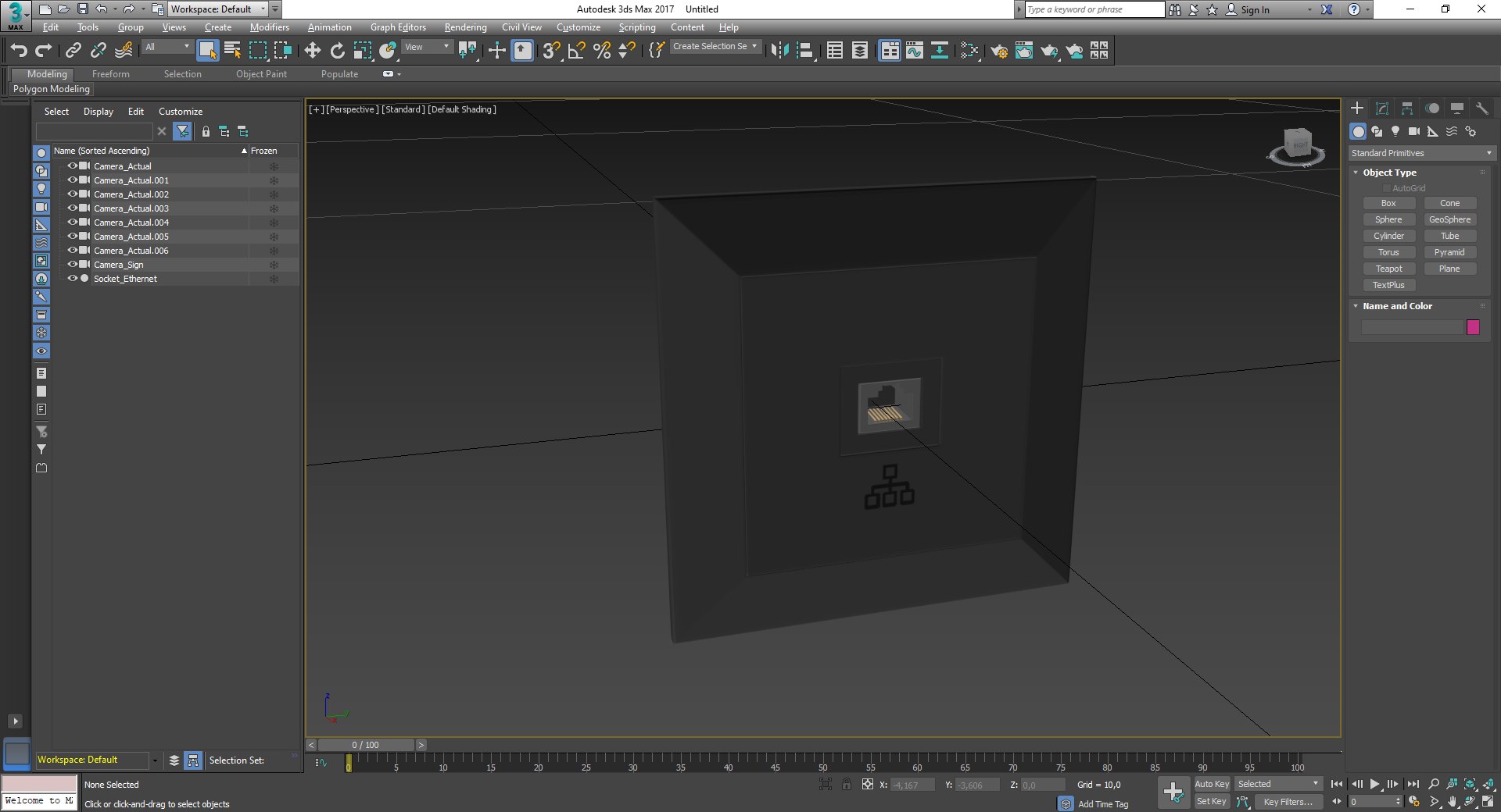 Ethernet Port Wall Socket 3D Model - TurboSquid 1808411