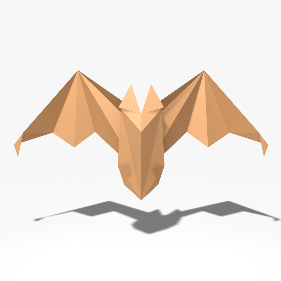 Origami Bat 3d Model
