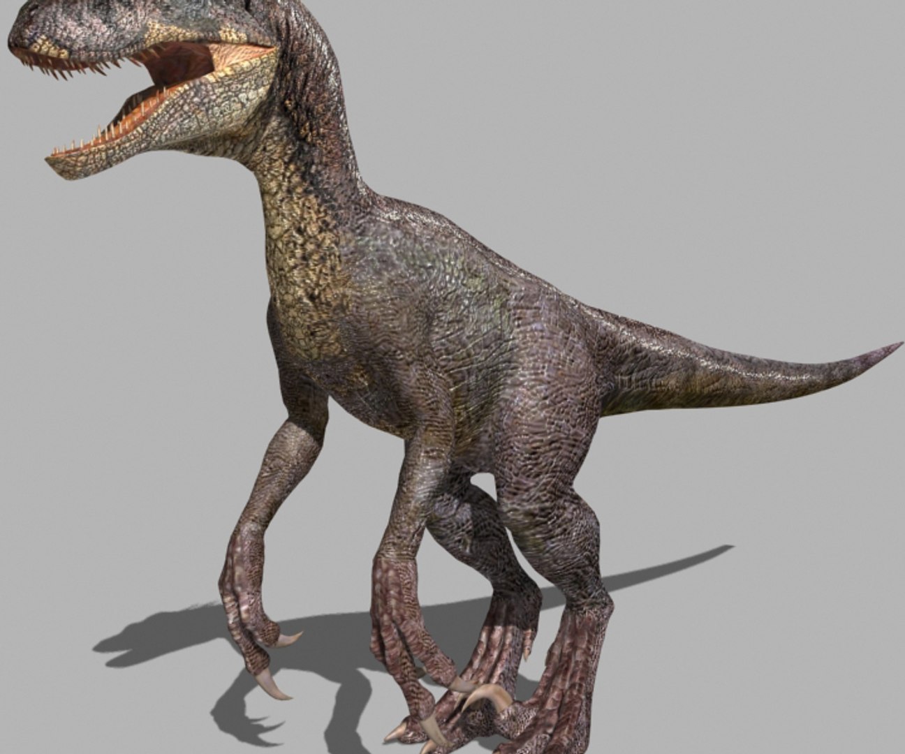 jurassic park raptor ultimate 3d model