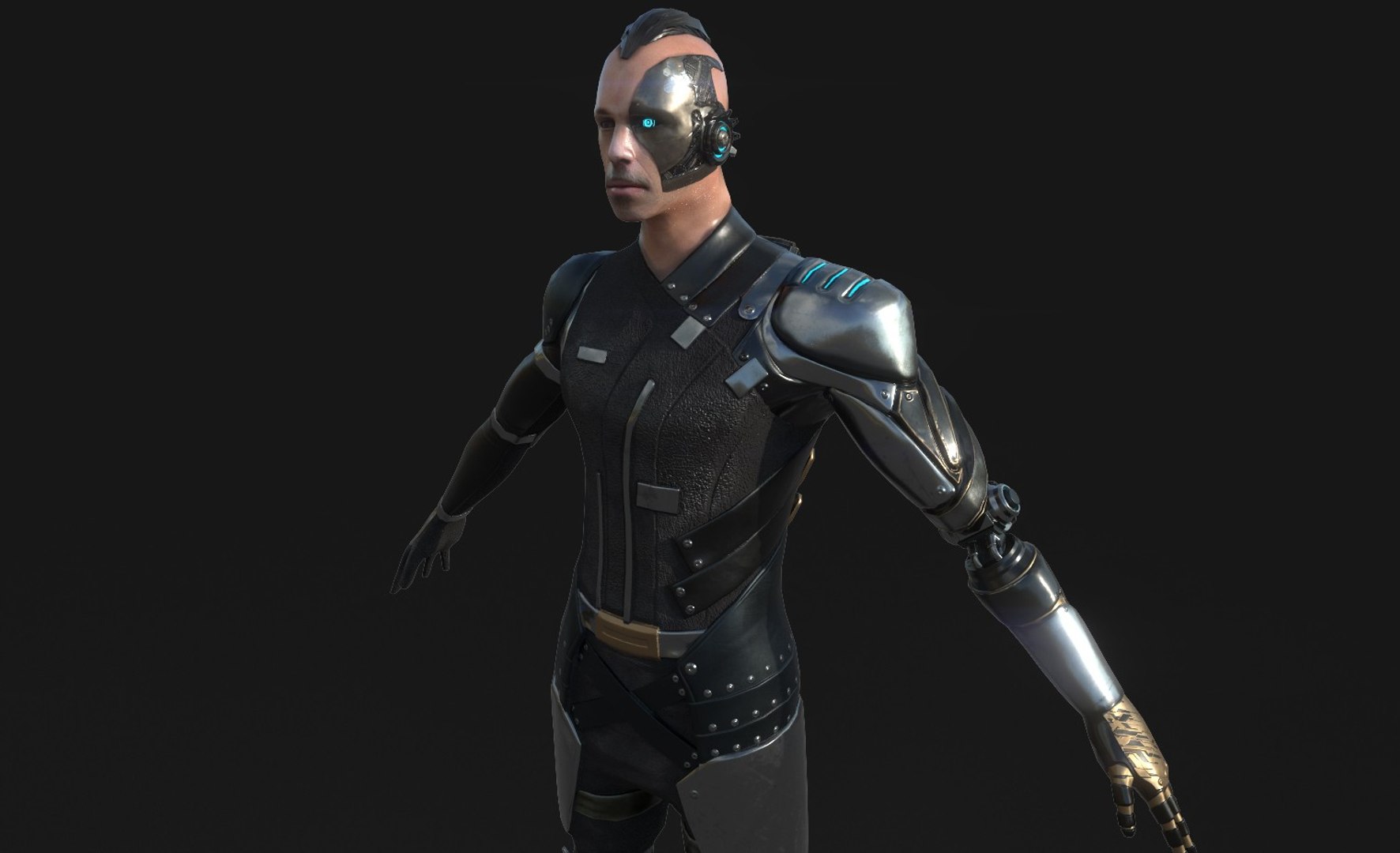 Cyberpunk Character 3D - TurboSquid 1333966