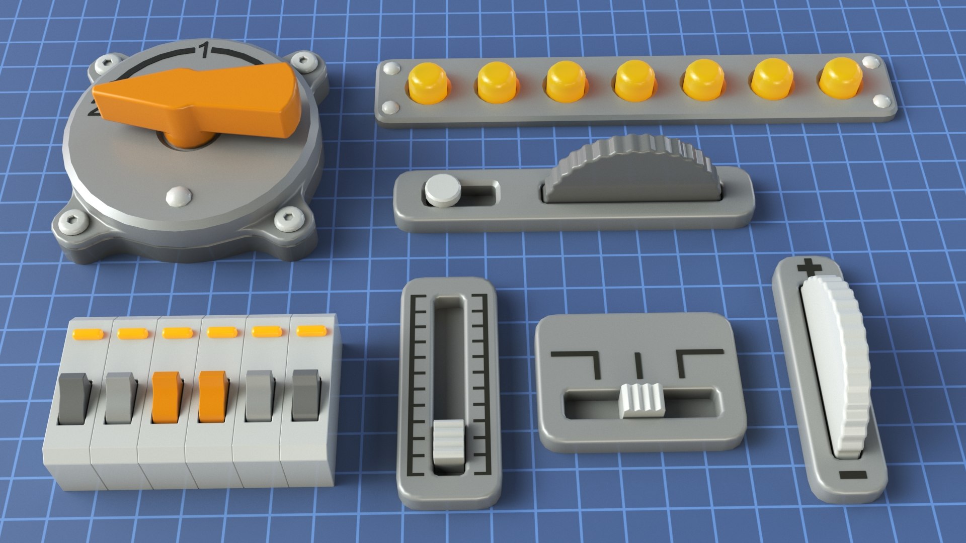 3D Industrial Kitbash - 9 - 156 Pieces Model - TurboSquid 2127217