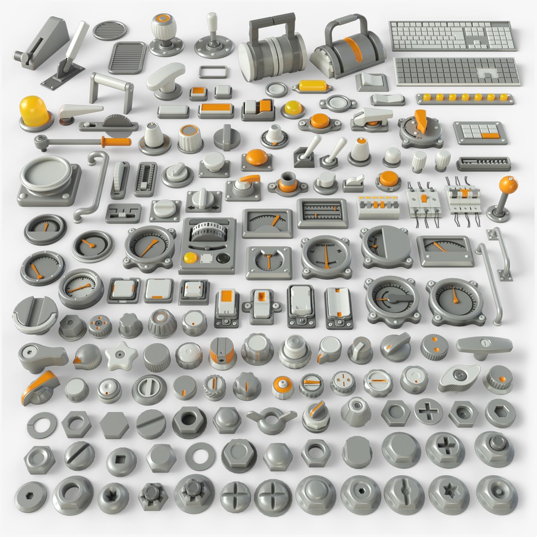 3D Industrial Kitbash - 9 - 156 pieces model - TurboSquid 2127217