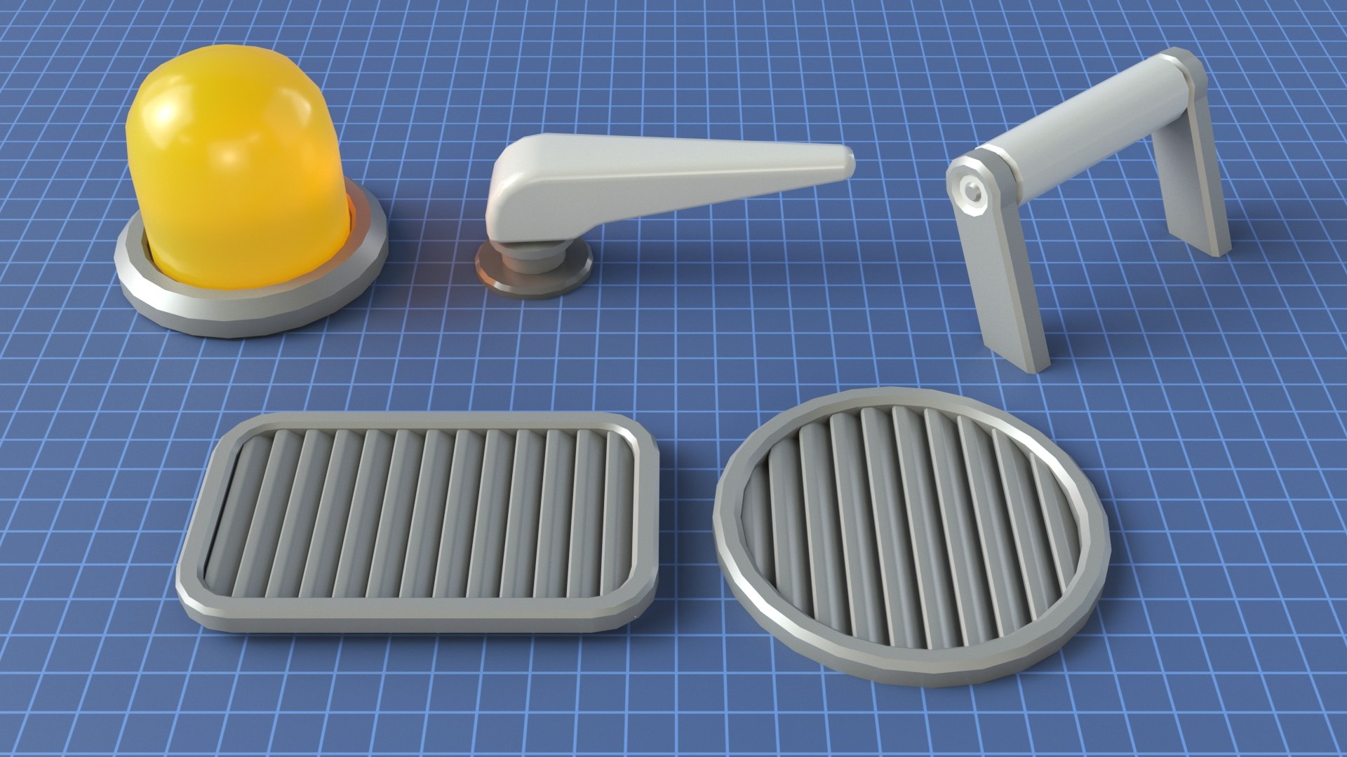 3D Industrial Kitbash - 9 - 156 Pieces Model - TurboSquid 2127217