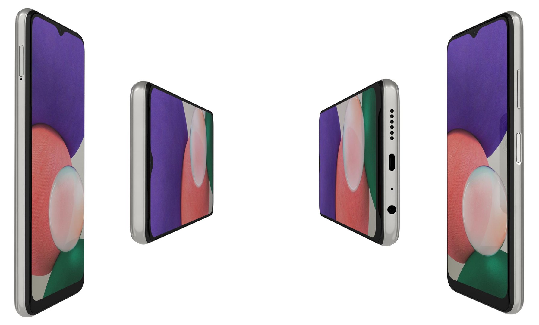 Samsung Galaxy A22 5G White 3D model - TurboSquid 1751774