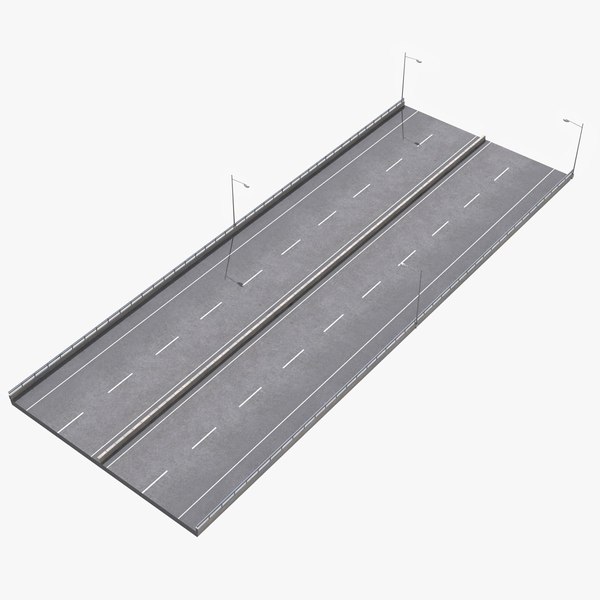highway street road sets 3d model