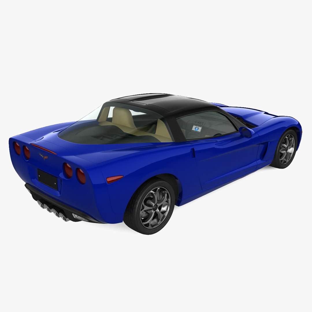 Realistic Chevrolet Corvette C6 3d Max