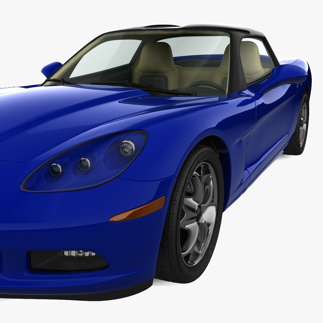 realistic chevrolet corvette c6 3d max