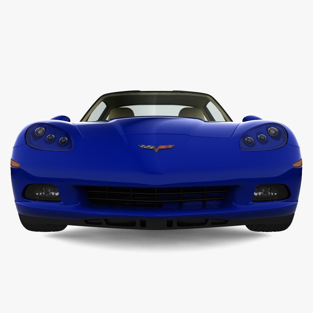 realistic chevrolet corvette c6 3d max