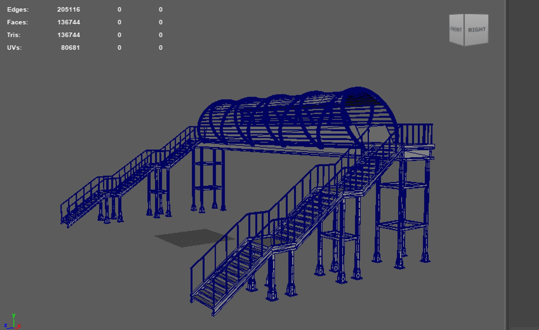 3D Model Footbridge 3D Model - TurboSquid 2442076