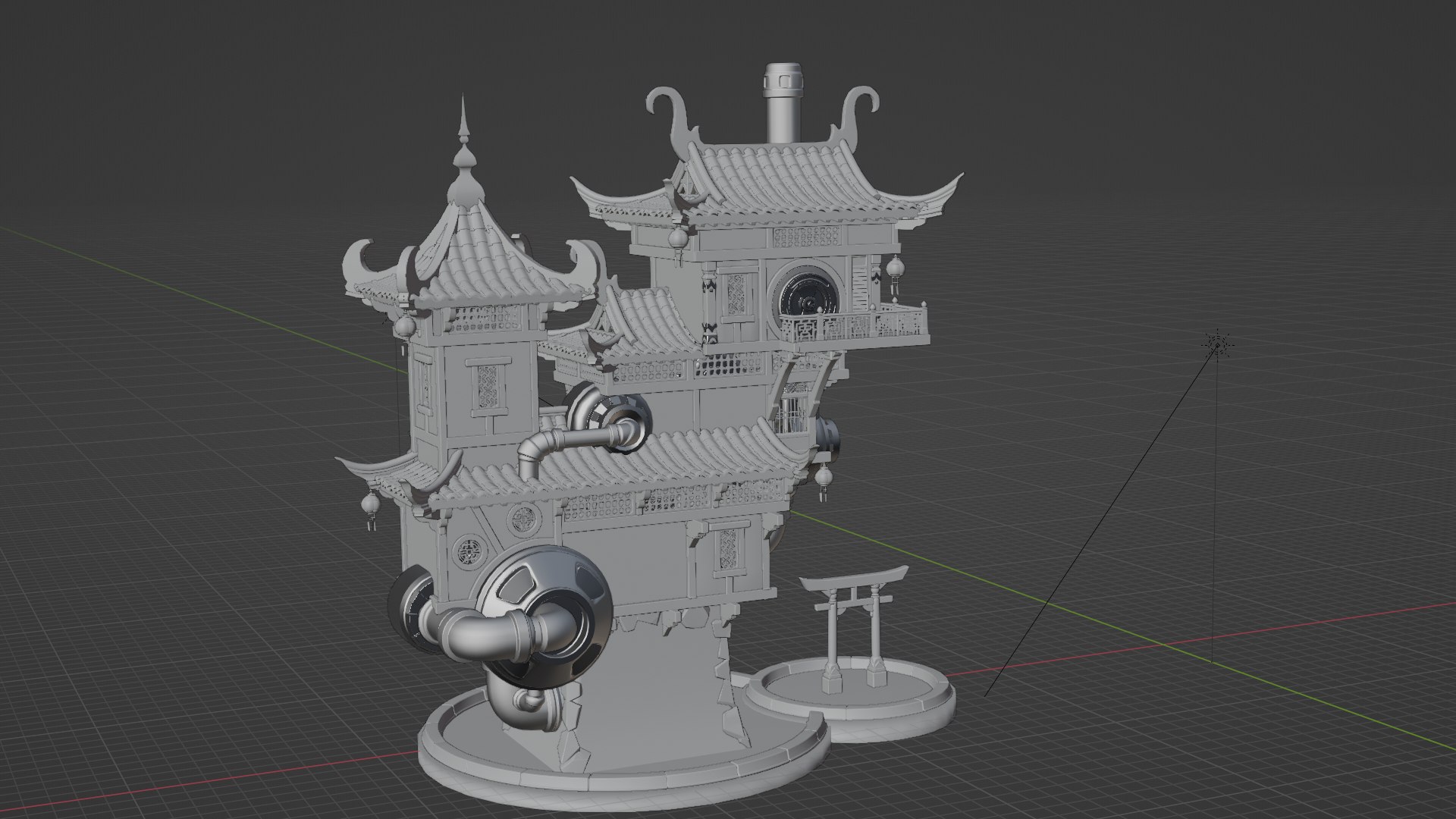 STEAM HOUSE 3D - TurboSquid 1963711