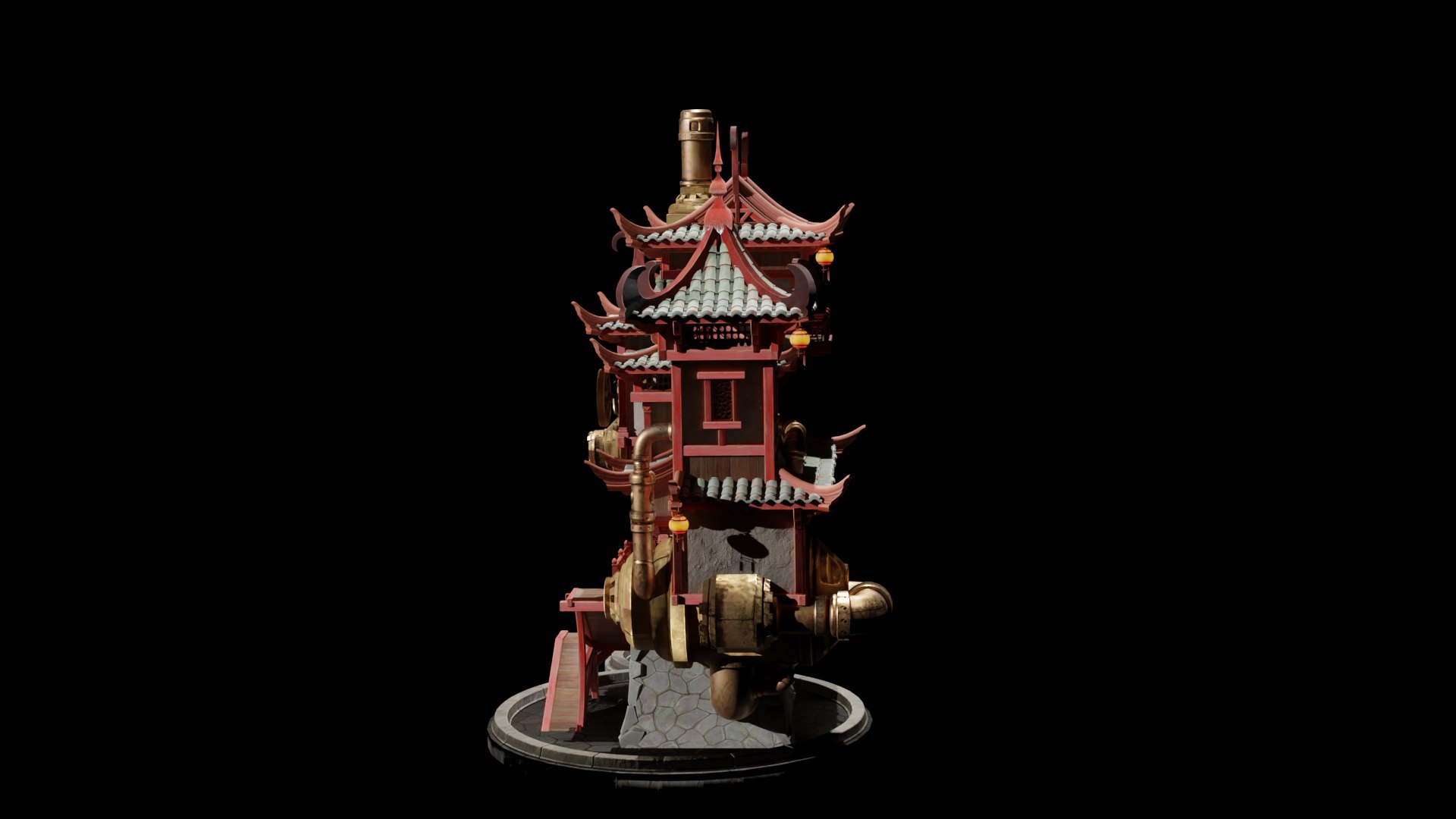 STEAM HOUSE 3D - TurboSquid 1963711