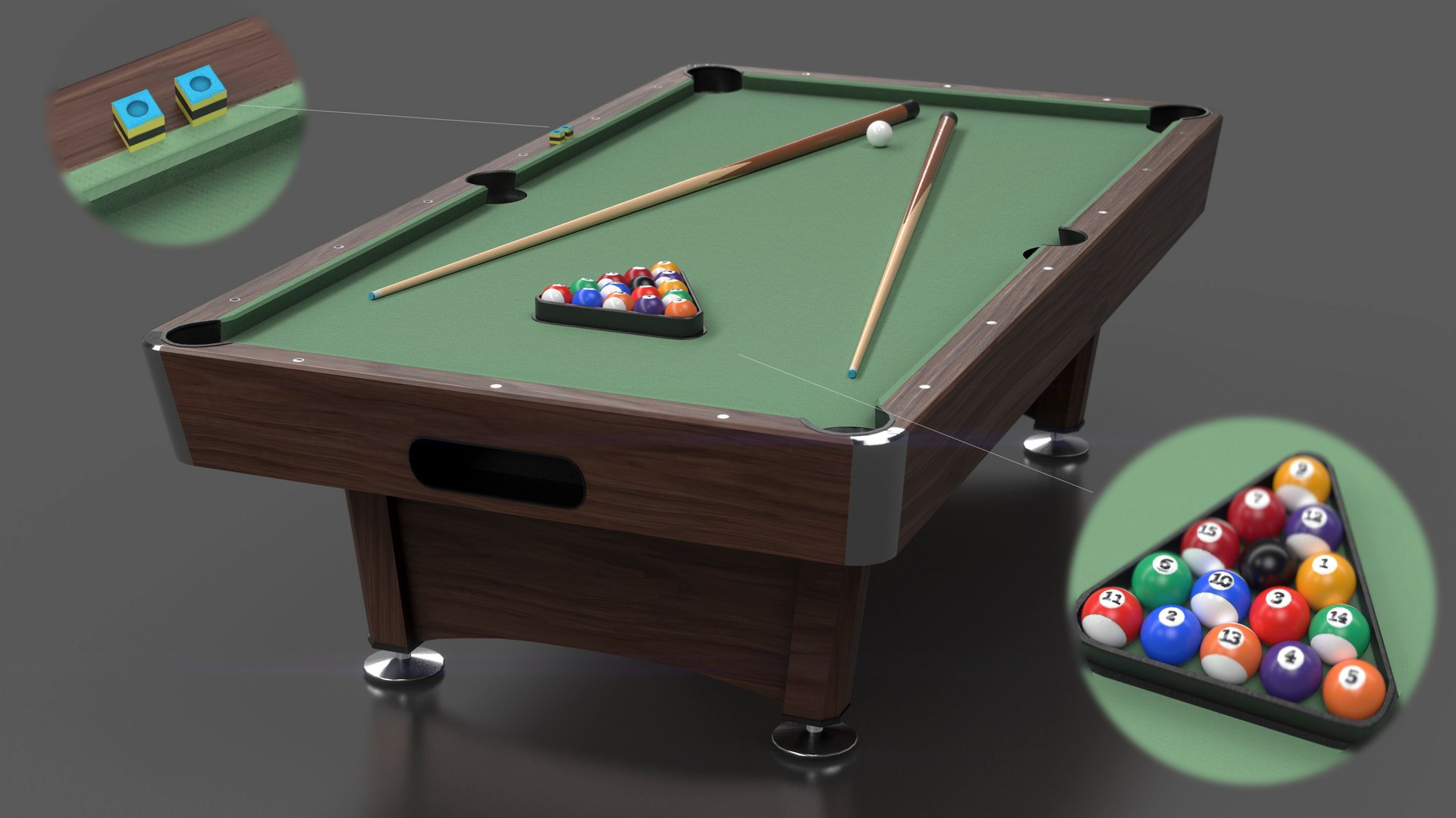 Billiard Pool 3D - TurboSquid 1695878