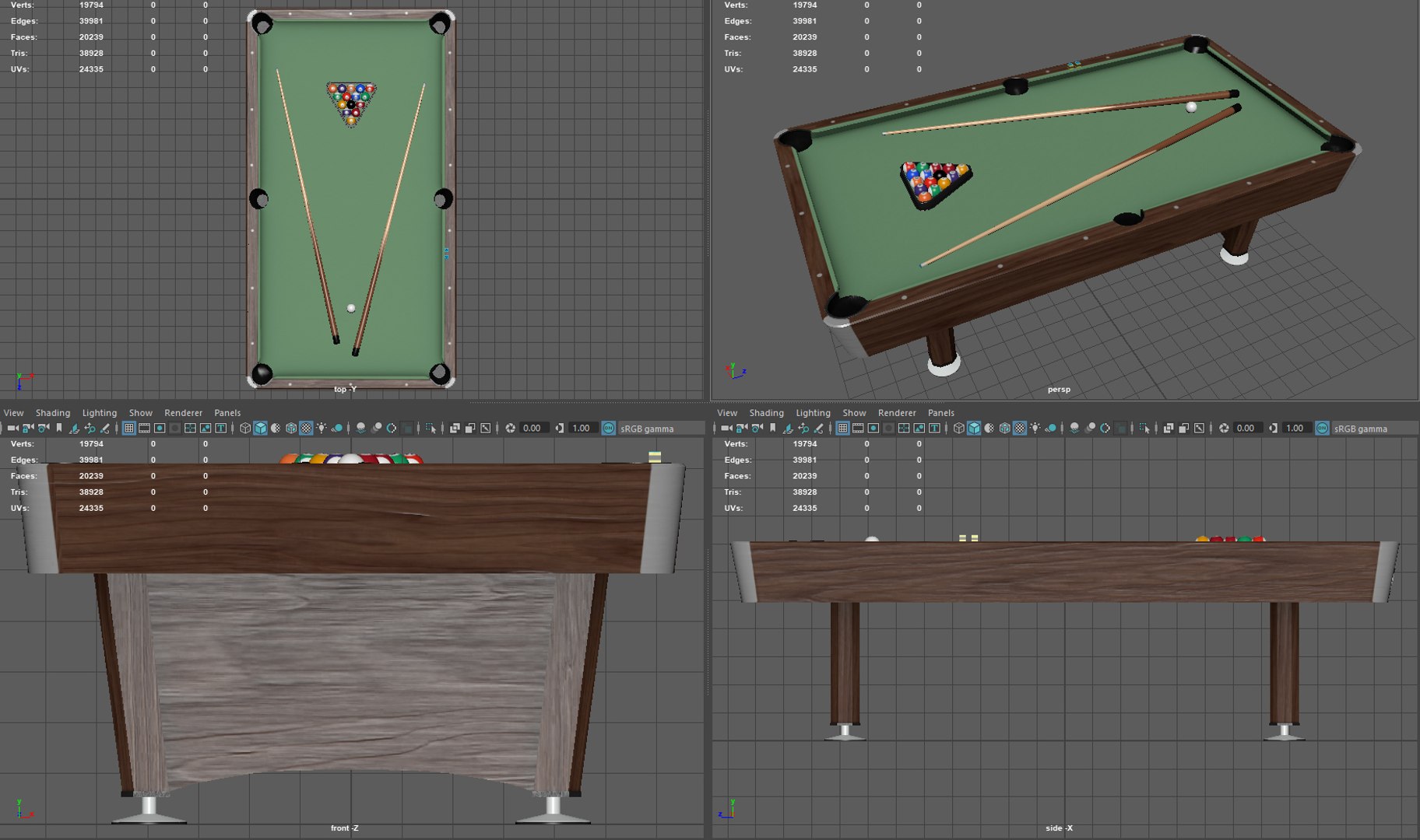 Billiard Pool 3D - TurboSquid 1695878