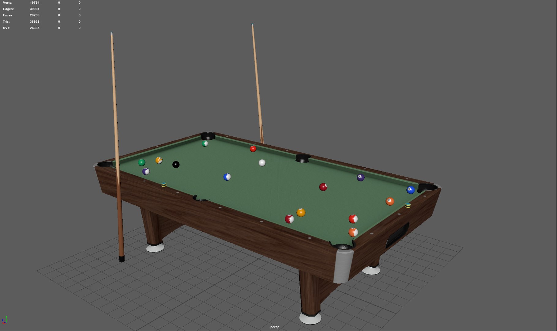 Billiard Pool 3D - TurboSquid 1695878