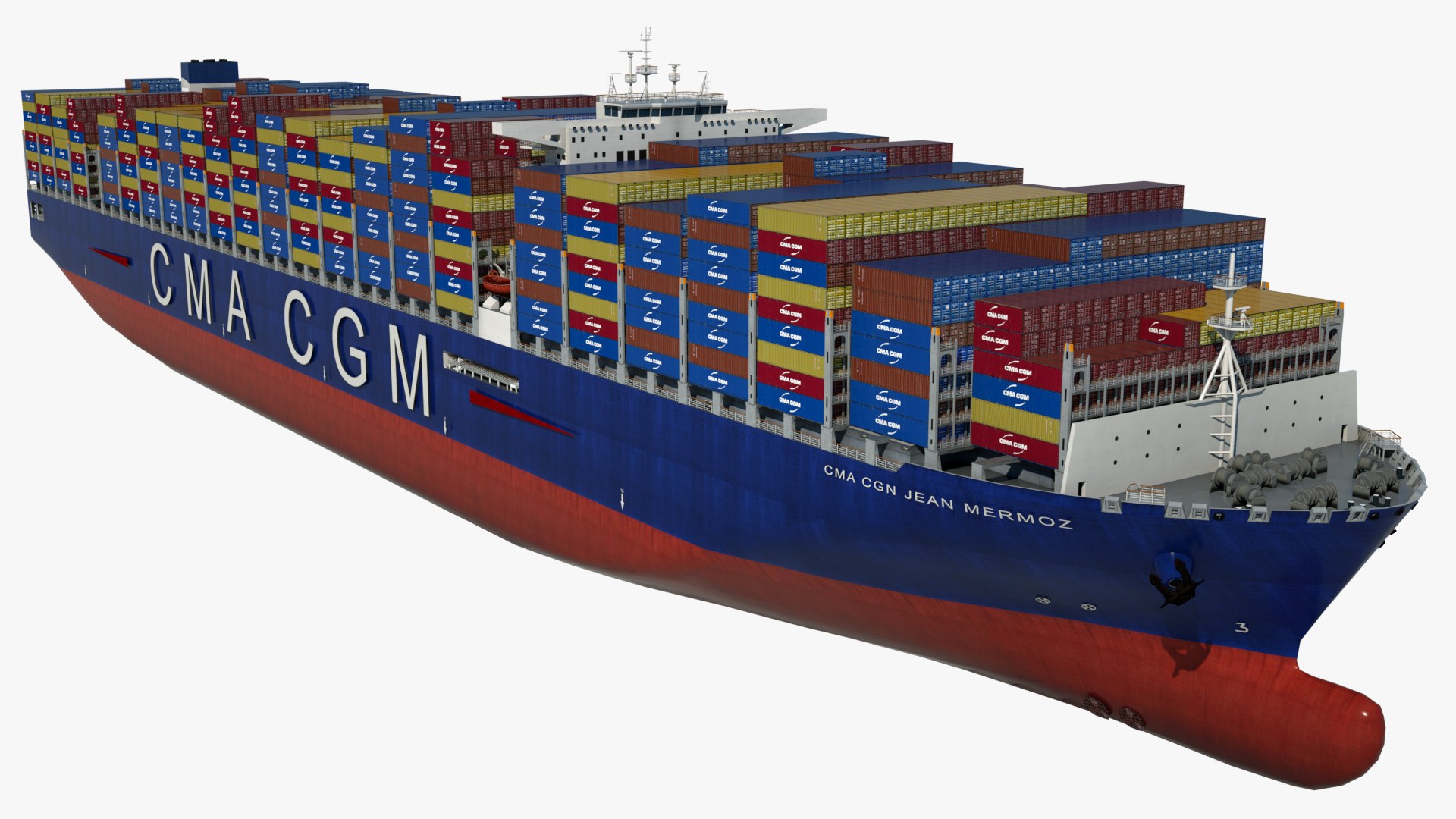 Container Ship 3D - TurboSquid 1411380