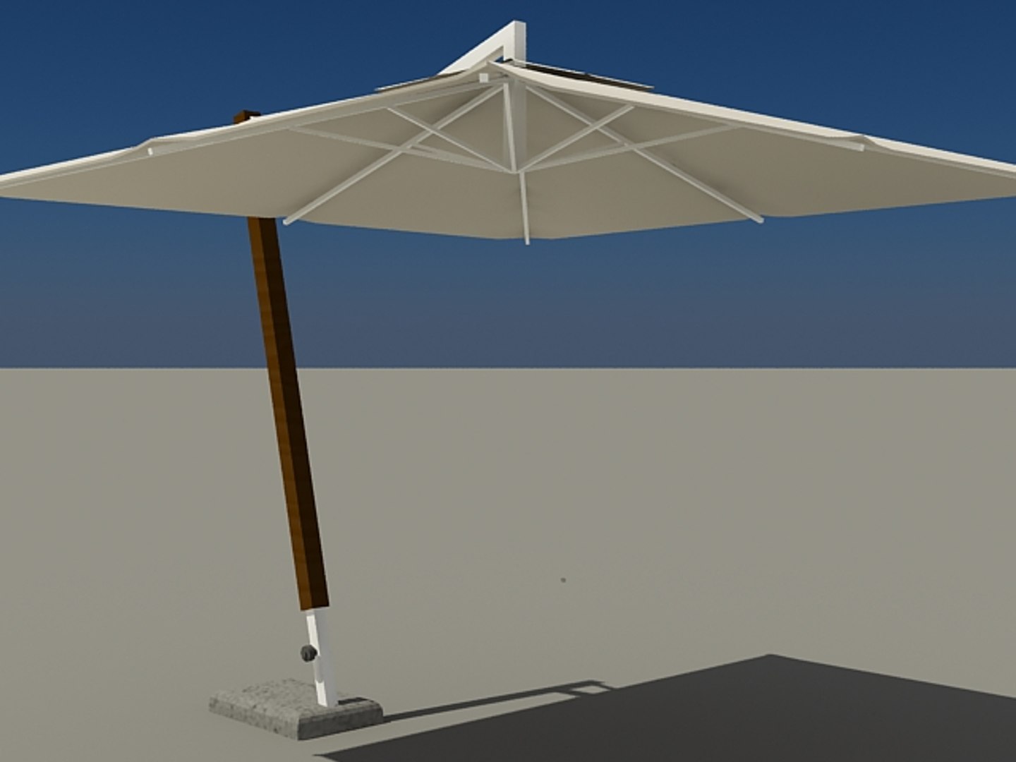 3d Patio Parasol Model