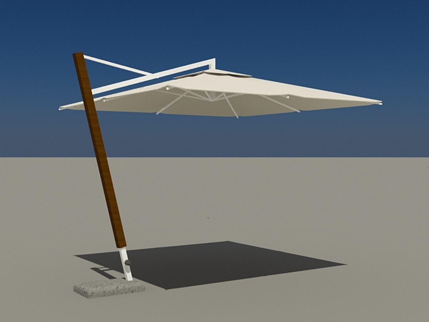 3d Patio Parasol Model